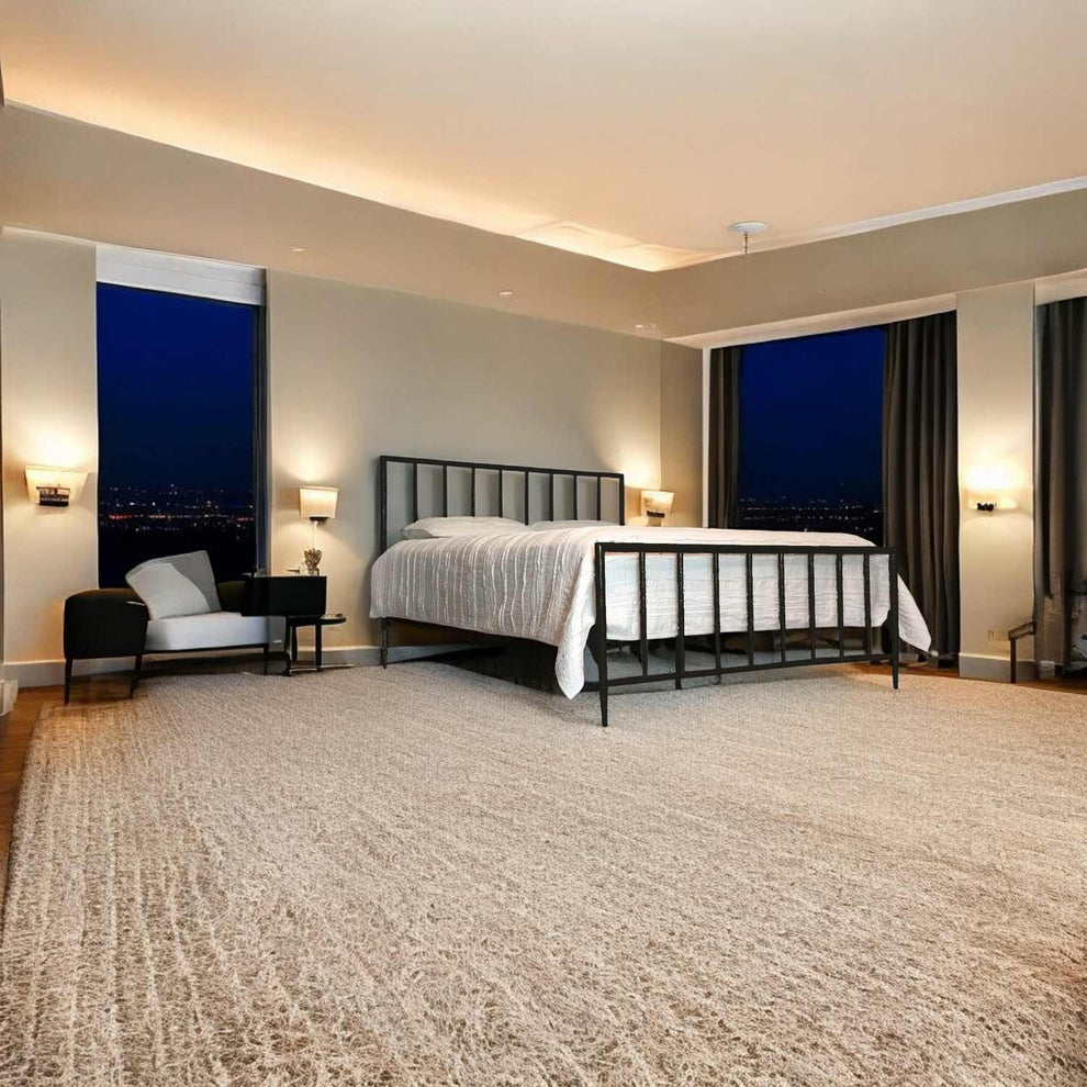 Archaeo Pitted Brass Hammered Iron Platform Bed by Heiressy Luxury ...